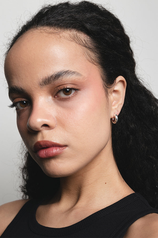 Wolf Circus classic donut hoops Recycled 925 Sterling silver PIPE AND ROW