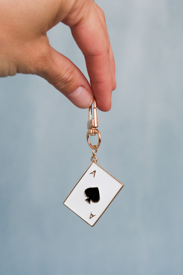 ACE OF SPADES BAG CHARM - PIPE AND ROW
