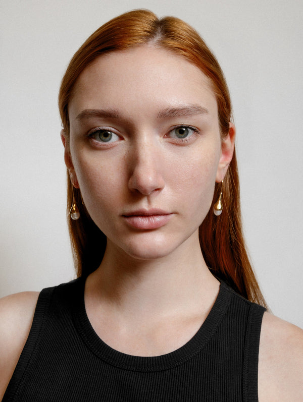 Wolf Circus Anna pearl drop earrings gold PIPE AND ROW