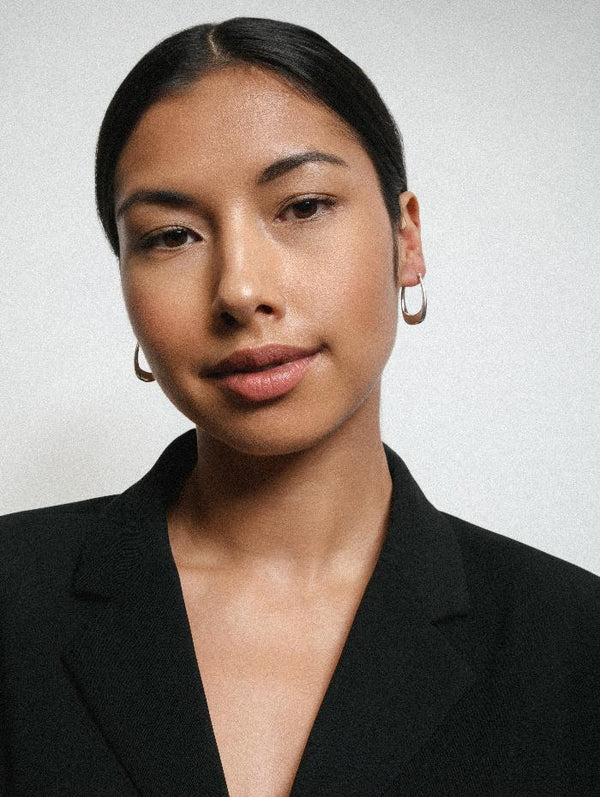 Wolf Circus elongated Ellie hoops sterling silver | Pipe and Row seattle boutique - PIPE AND ROW