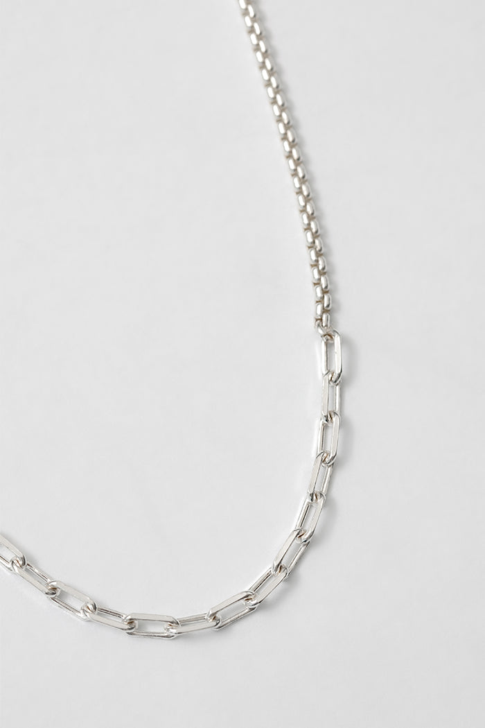 Wolf Circus Elliot combination box chain necklace silver 20 inch | Pipe ...