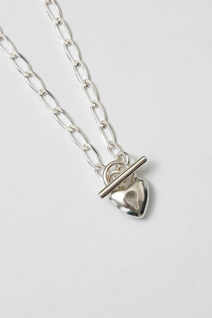Wolf Circus Heart Toggle necklace sterling silver | pipe and row - PIPE ...